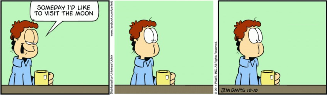 Visiting The Moon | Garfield Minus Garfield | Know Your Meme