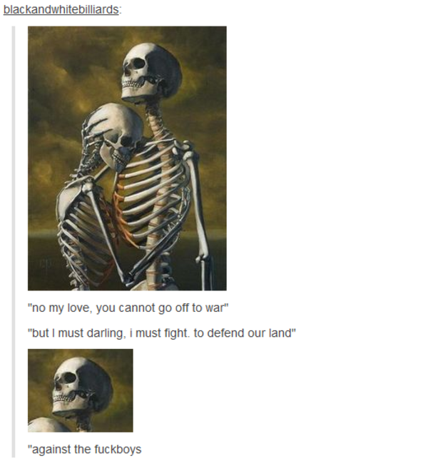 Every skeleton has a duty... | Skeleton War | Know Your Meme