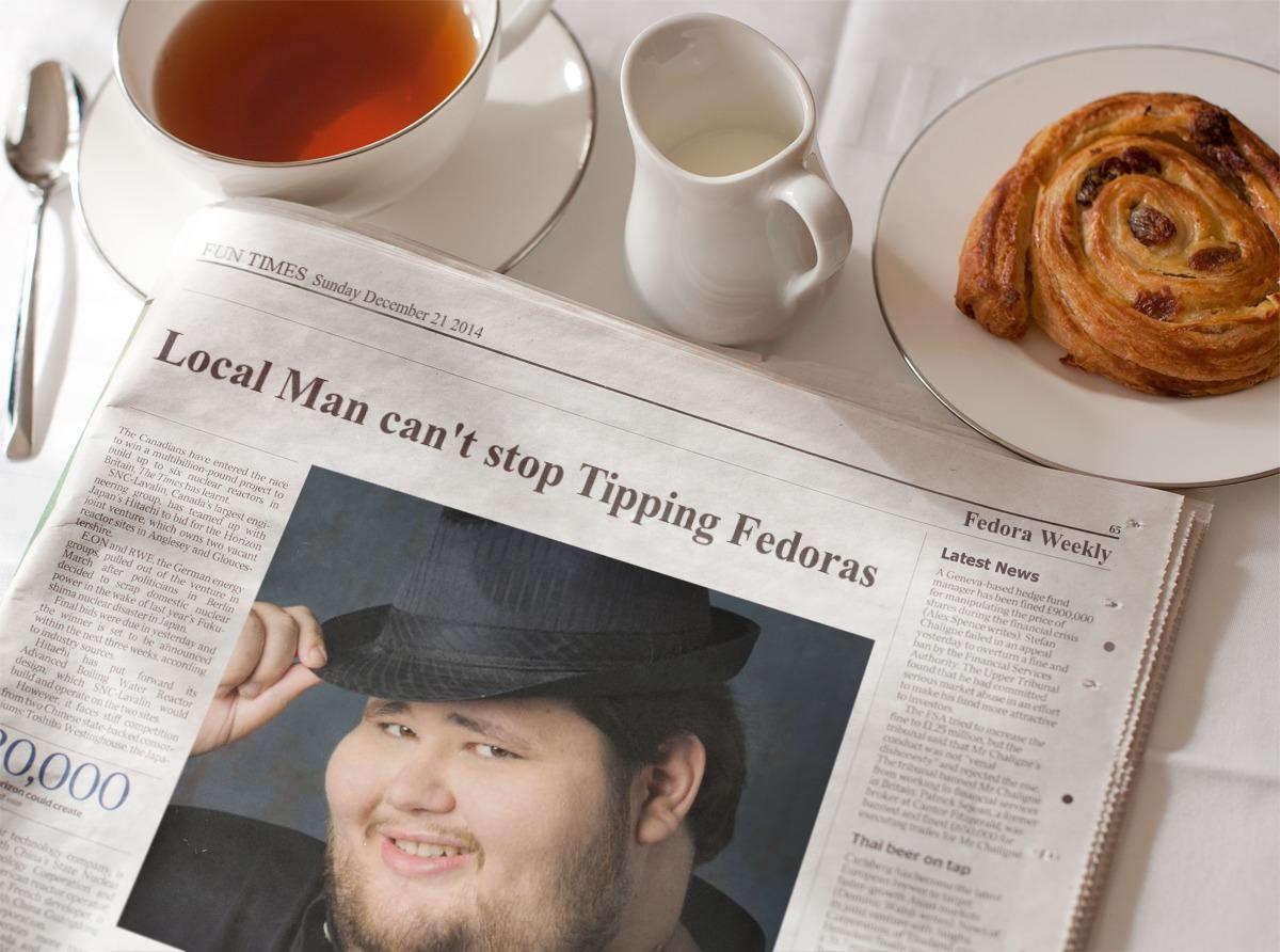 Local Man can't Stop Tipping Fedoras | *Tips Fedora* | Know Your Meme