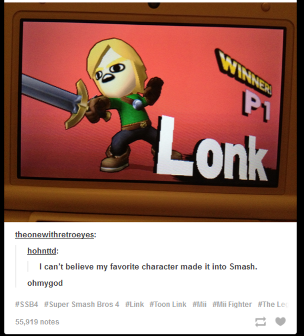 Lonk is in Smash | Super Smash Brothers | Know Your Meme