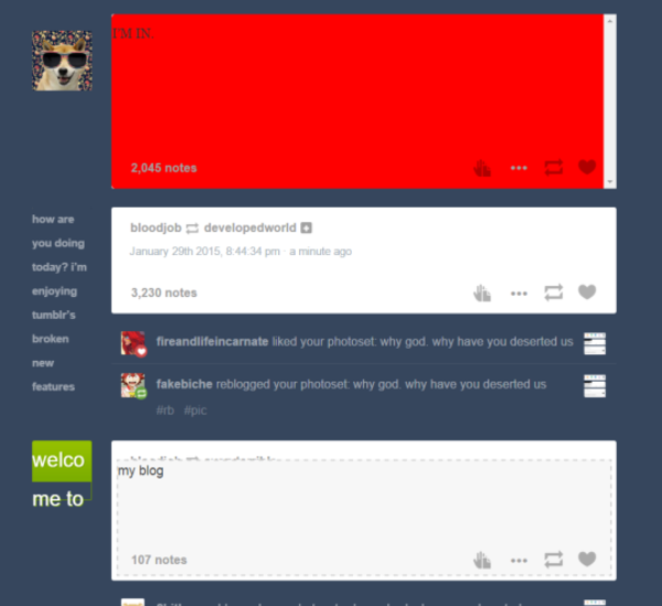 Tumblr Update | Tumblr | Know Your Meme