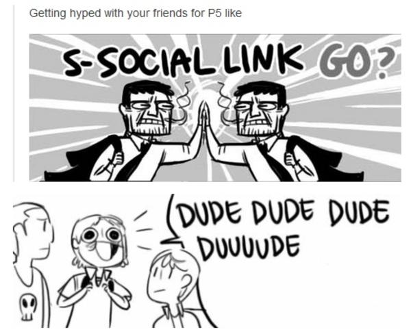 Getting hyped with your friends for P5 like | Megami Tensei - Persona ...