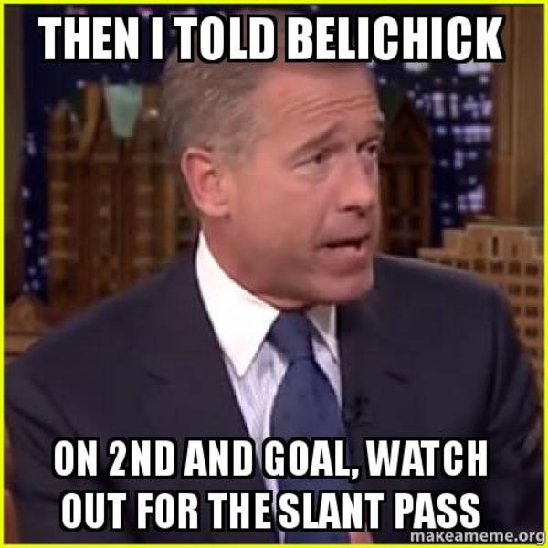 2nd and goal | Brian Williams Misremembers | Know Your Meme