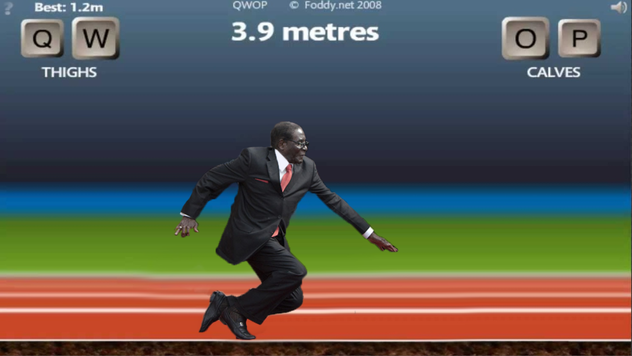 Robert Mugabe QWOP | QWOP | Know Your Meme
