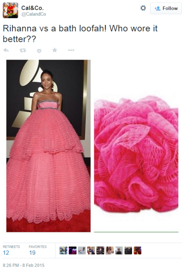 Loofah | Rihanna's Grammy Dress | Know Your Meme