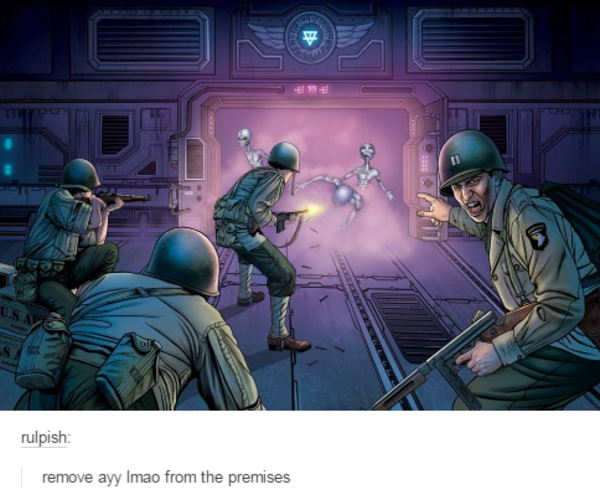 remove ayy lmao from the premises | Ayy LMAO | Know Your Meme