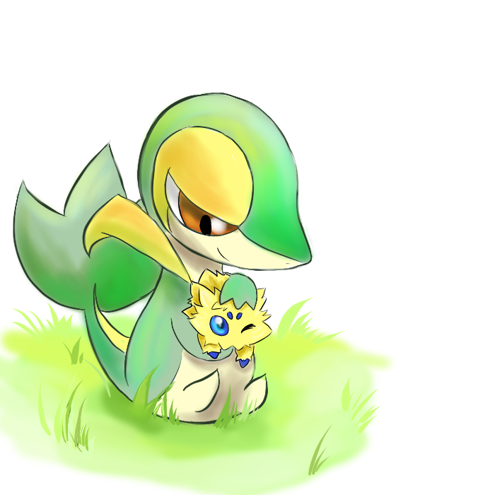Snivy and Joltik by joltik92 | Pokémon | Know Your Meme