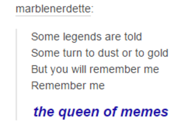 The Queen of Memes | Tumblr | Know Your Meme