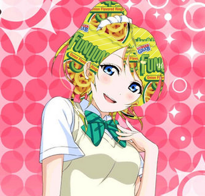 Eli Ayase Funyuns hair | Doritos Hair | Know Your Meme