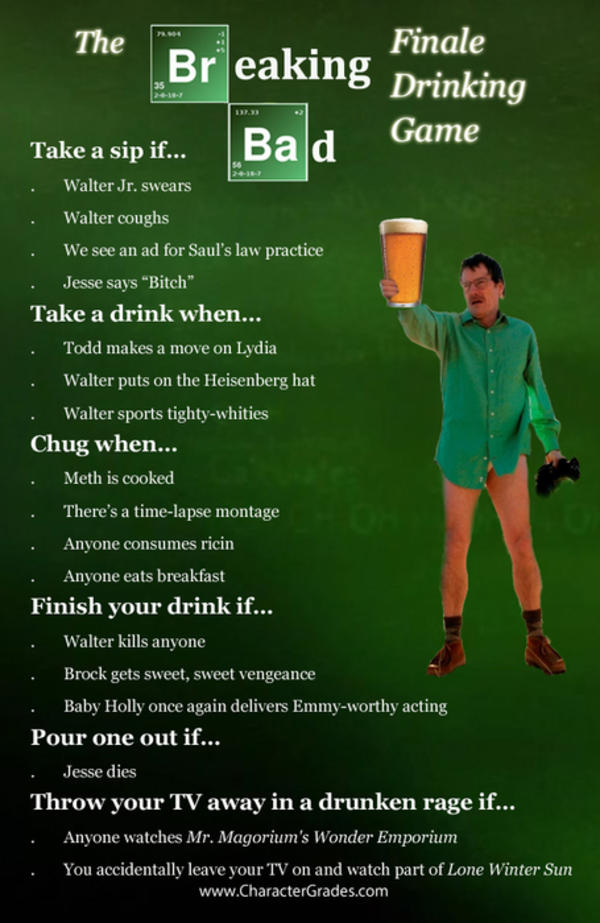 Breaking Bad Drinking Game | TV Drinking Games | Know Your Meme