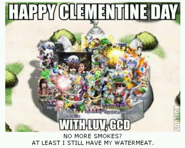 Surviving image from a previous celebration of Clementine Day | Gaia ...