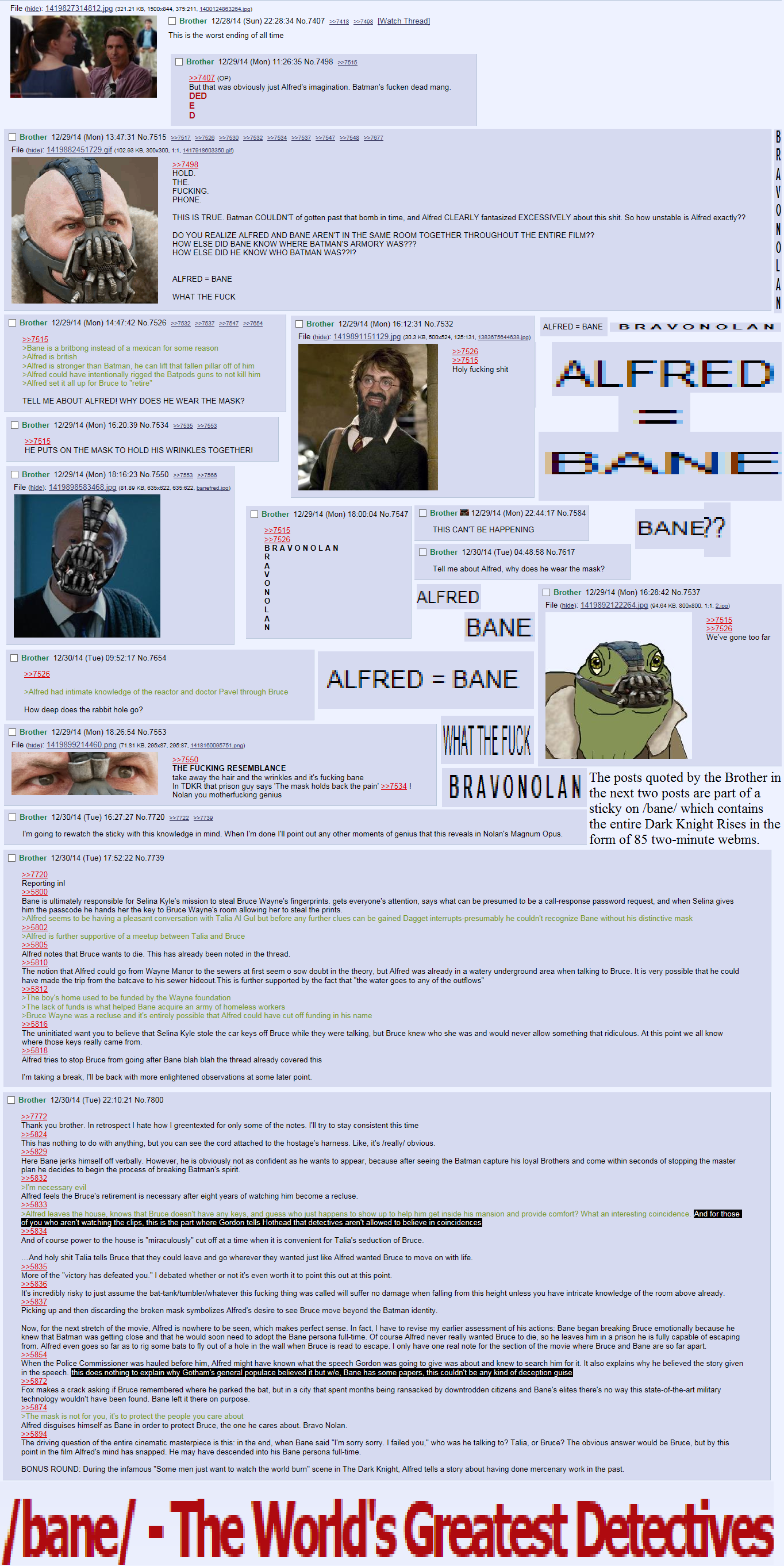 Bane = Alfred | Baneposting | Know Your Meme