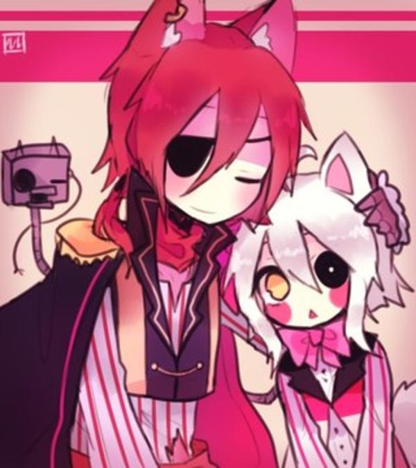 Humanized Mangle and Foxy | Gijinka / Moe Anthropomorphism | Know Your Meme