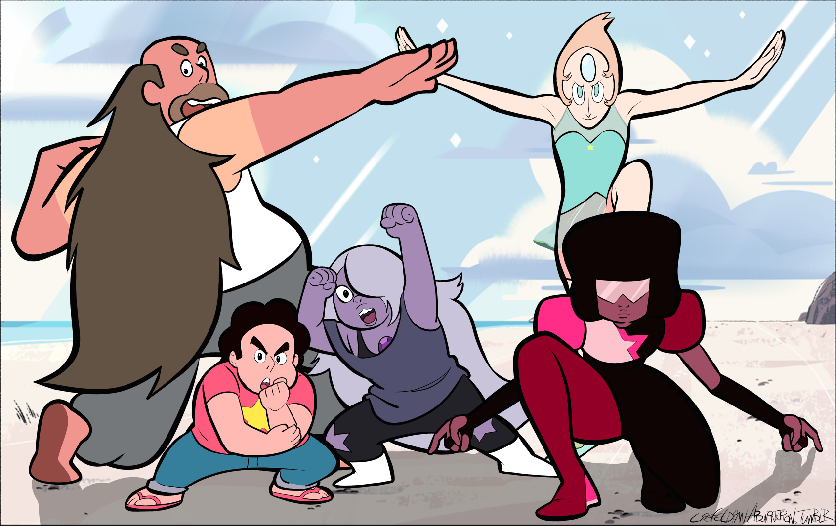 CRYSTAL GEMS: ASSUME POWER POSE!!! | Steven Universe | Know Your Meme