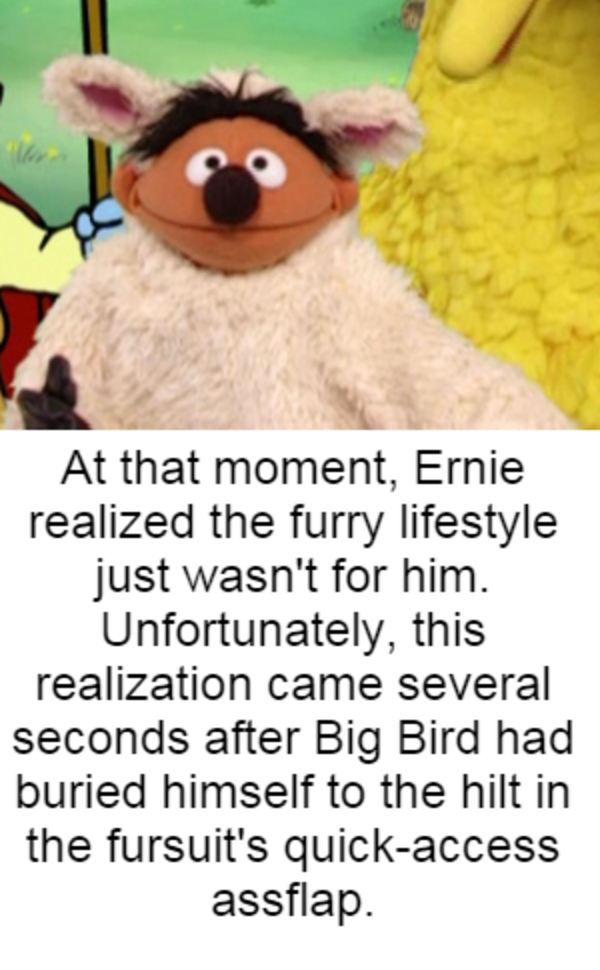 Ernie the furry. | Bertstrips | Know Your Meme