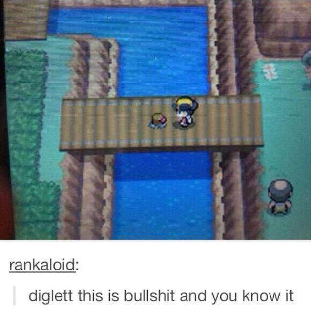 diglett this is bullshit and you know it | Pokémon | Know Your Meme