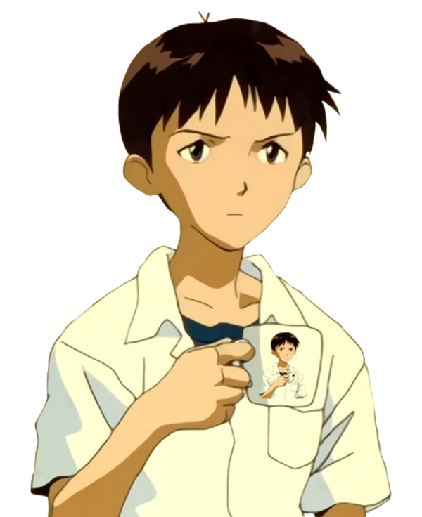 k | Shinji Holding a Mug | Know Your Meme
