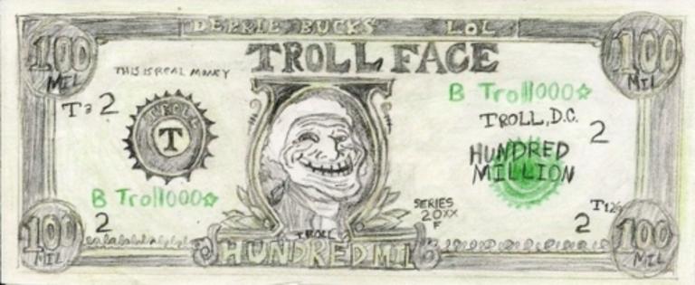 In Trollface We Trust | Trollface | Know Your Meme