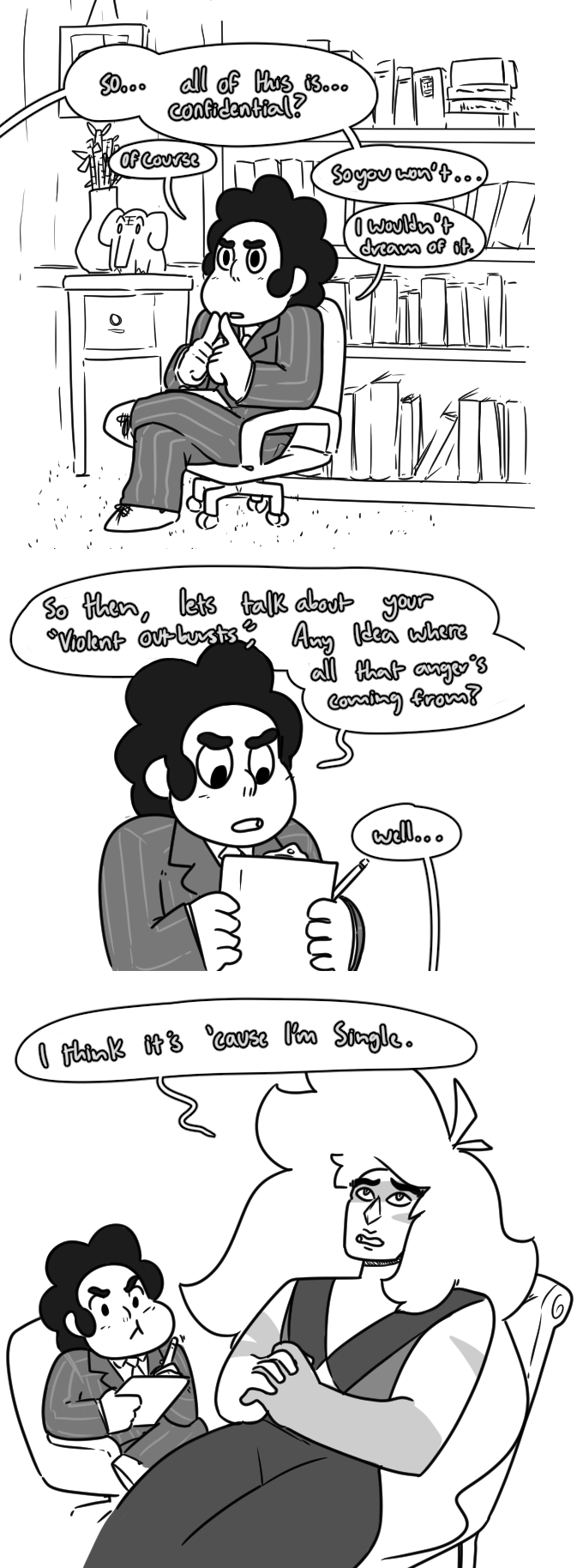 Steven tries bieng a Psychiatrist | Steven Universe | Know Your Meme