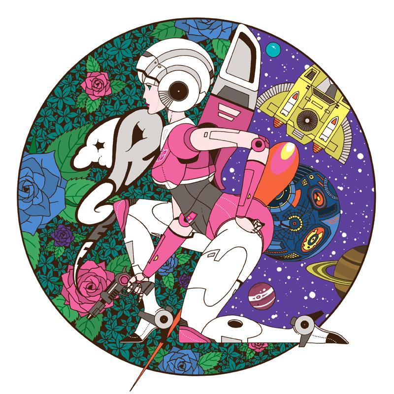 Hand drawn Arcee by Yusuke Nakamura | Transformers | Know Your Meme