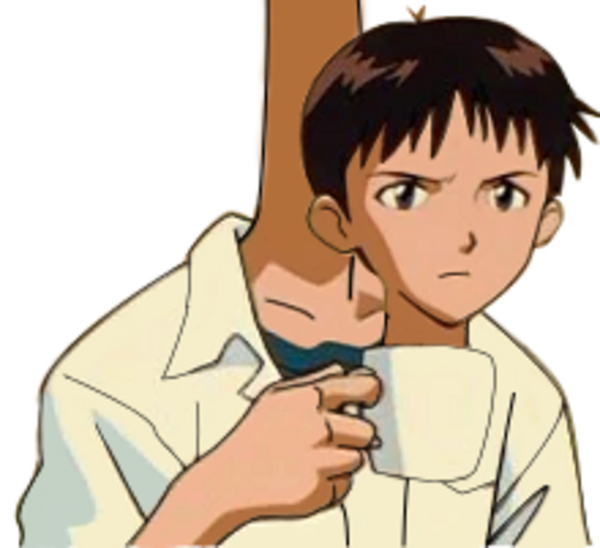 shinji | Shinji Holding a Mug | Know Your Meme