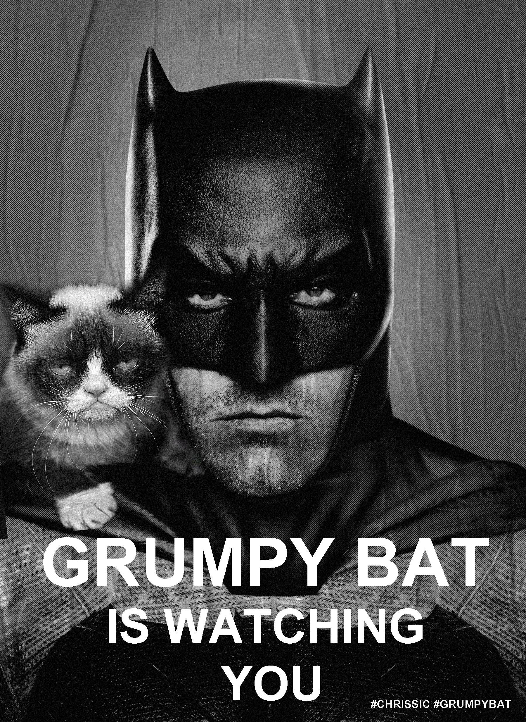 GRUMPY BAT IS WATCHING YOU | Sad Batman | Know Your Meme