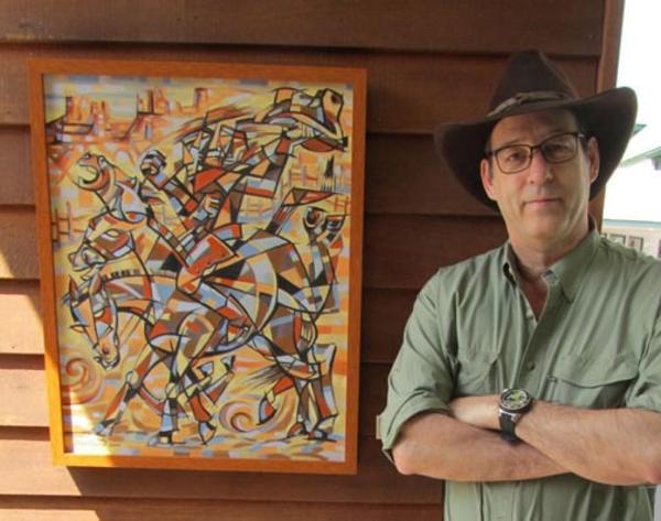 Ben Garrison with one of his fine art paintings | Ben Garrison | Know ...