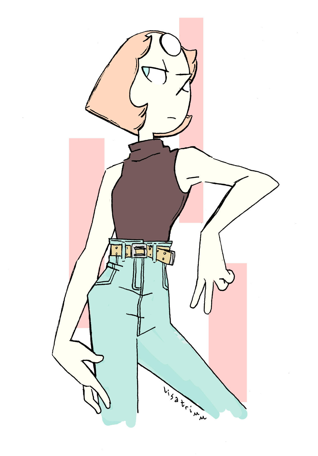 Pearl in jeans by lisatrimm | Steven Universe | Know Your Meme