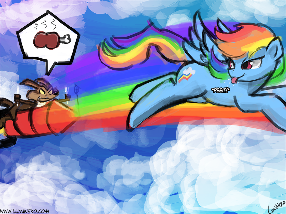 wile e coyote vs rainbowdash by luminaura | My Little Pony: Friendship ...