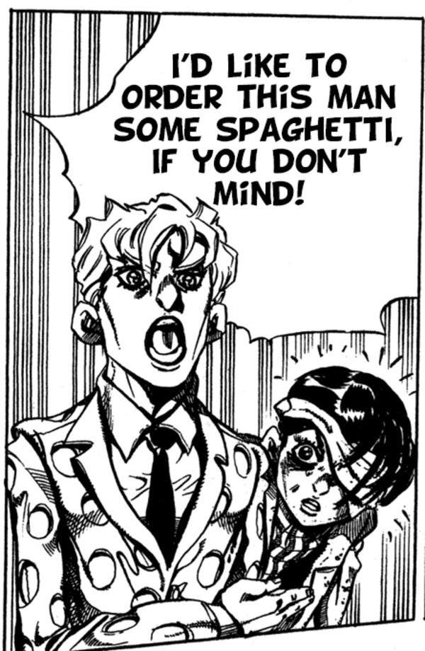 Fugo's spaghetti | JoJo's Bizarre Adventure | Know Your Meme