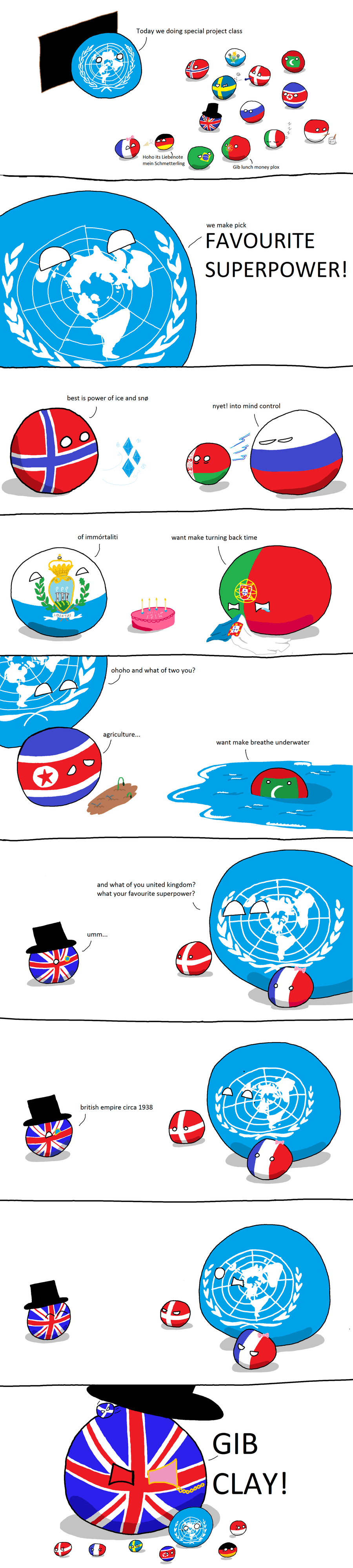 "My superpower's dig holes and jump walls!" | Polandball | Know Your Meme