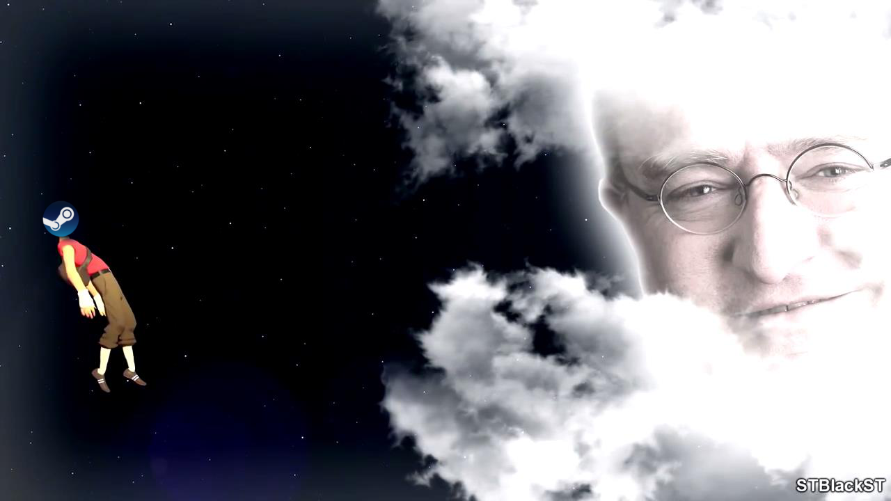 god gabe newell | Steam | Know Your Meme