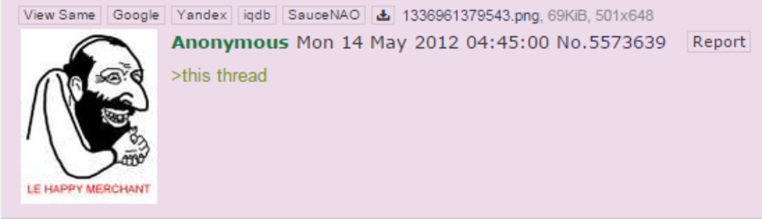 Le Happy Merchant | Happy Merchant | Know Your Meme