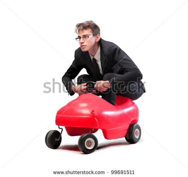 Businessman Driving a Toy Car | Stock Photography | Know Your Meme
