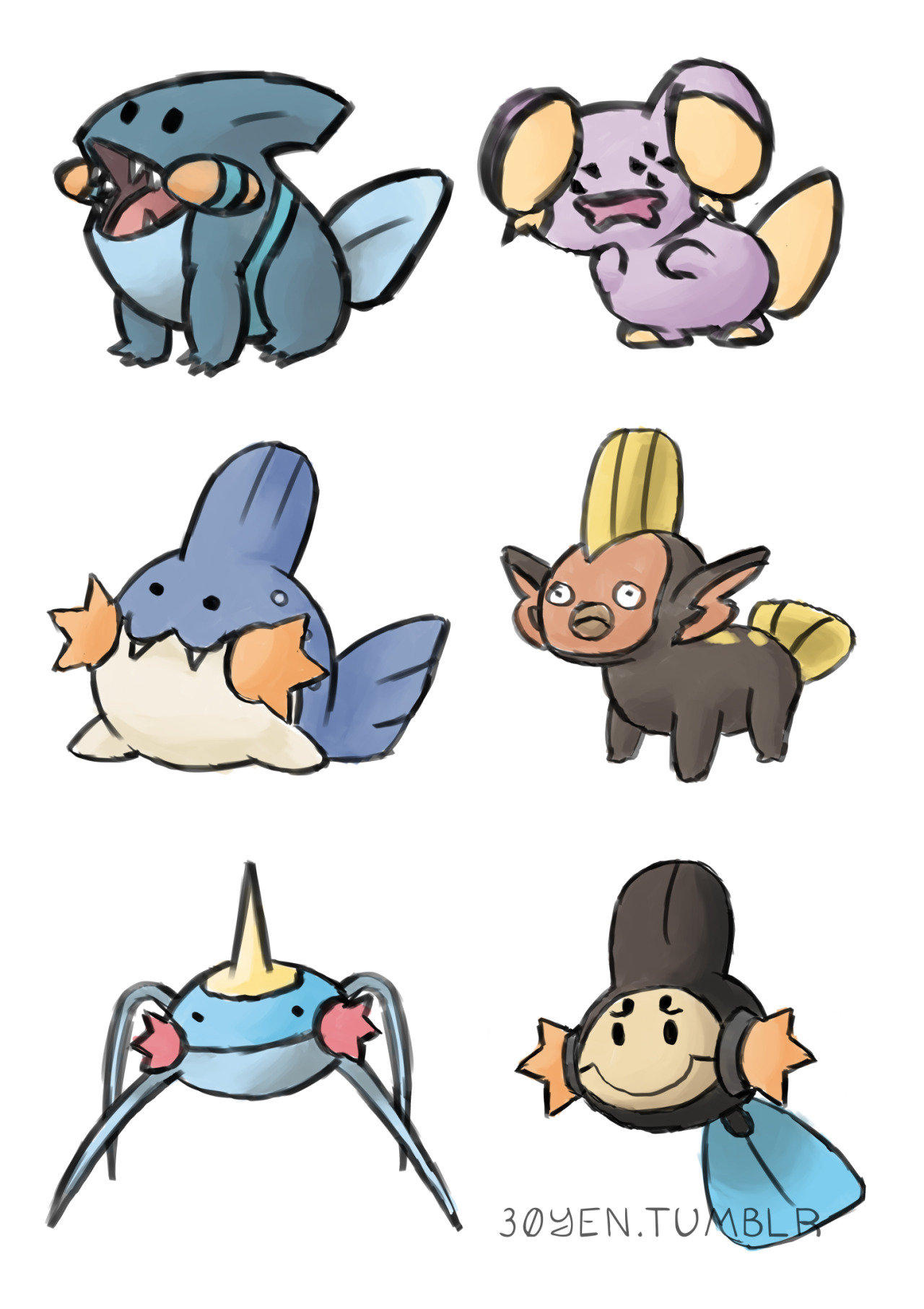 Mudkip variations | Pokemon Variants | Know Your Meme