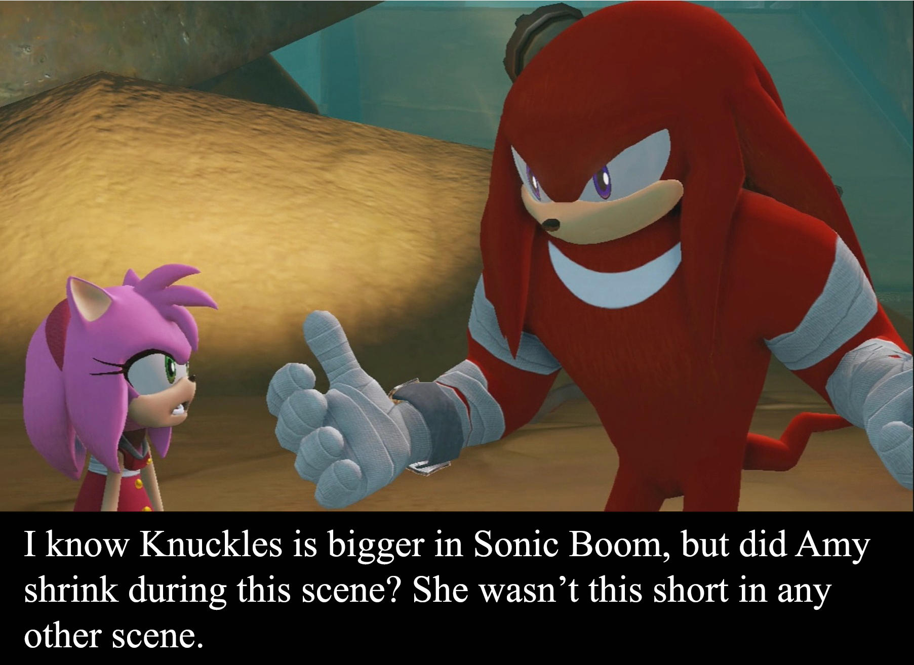 Did Amy shrink, or Did Knuckles Grow? | QUALITY | Know Your Meme