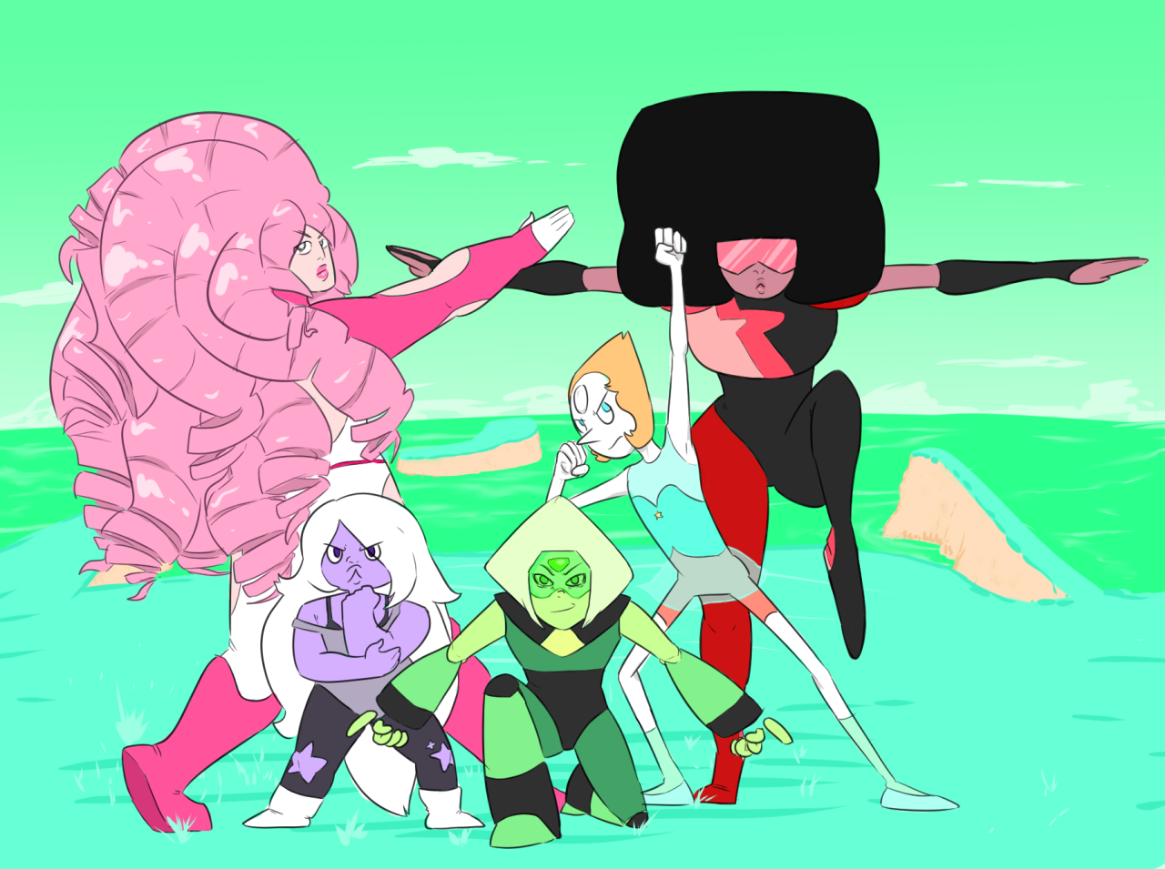 gems | Ginyu Force Pose (Tokusentai) | Know Your Meme