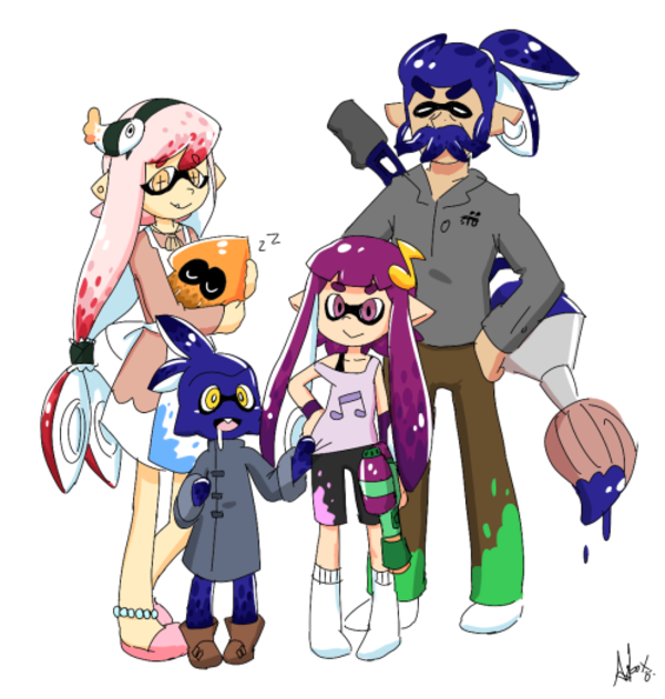 Inkling family | Splatoon | Know Your Meme