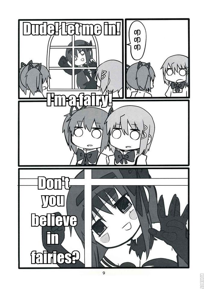 Homura Fairy | Dude! Let Me In! I'm A Fairy! | Know Your Meme