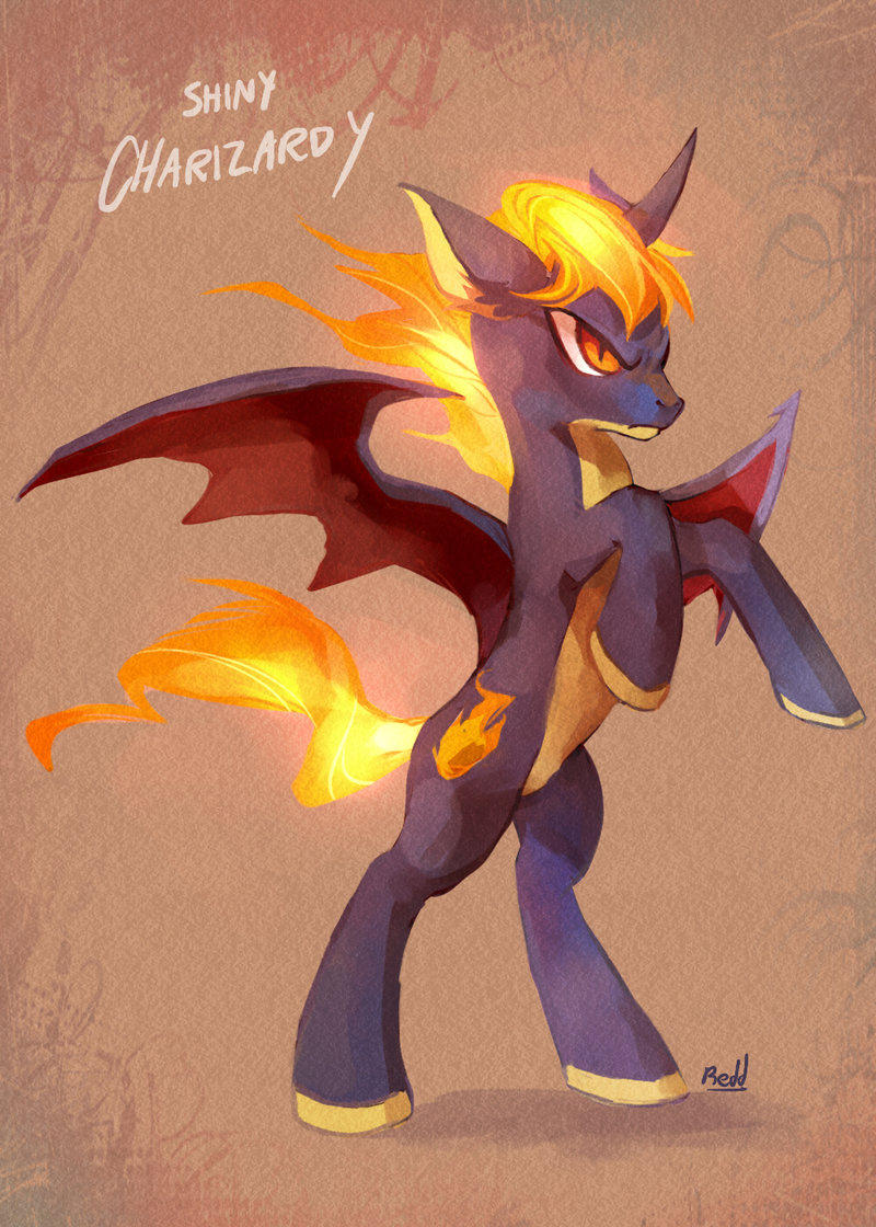Shiny Mega Charizard Y Pony by reddwin | Ponify | Know Your Meme