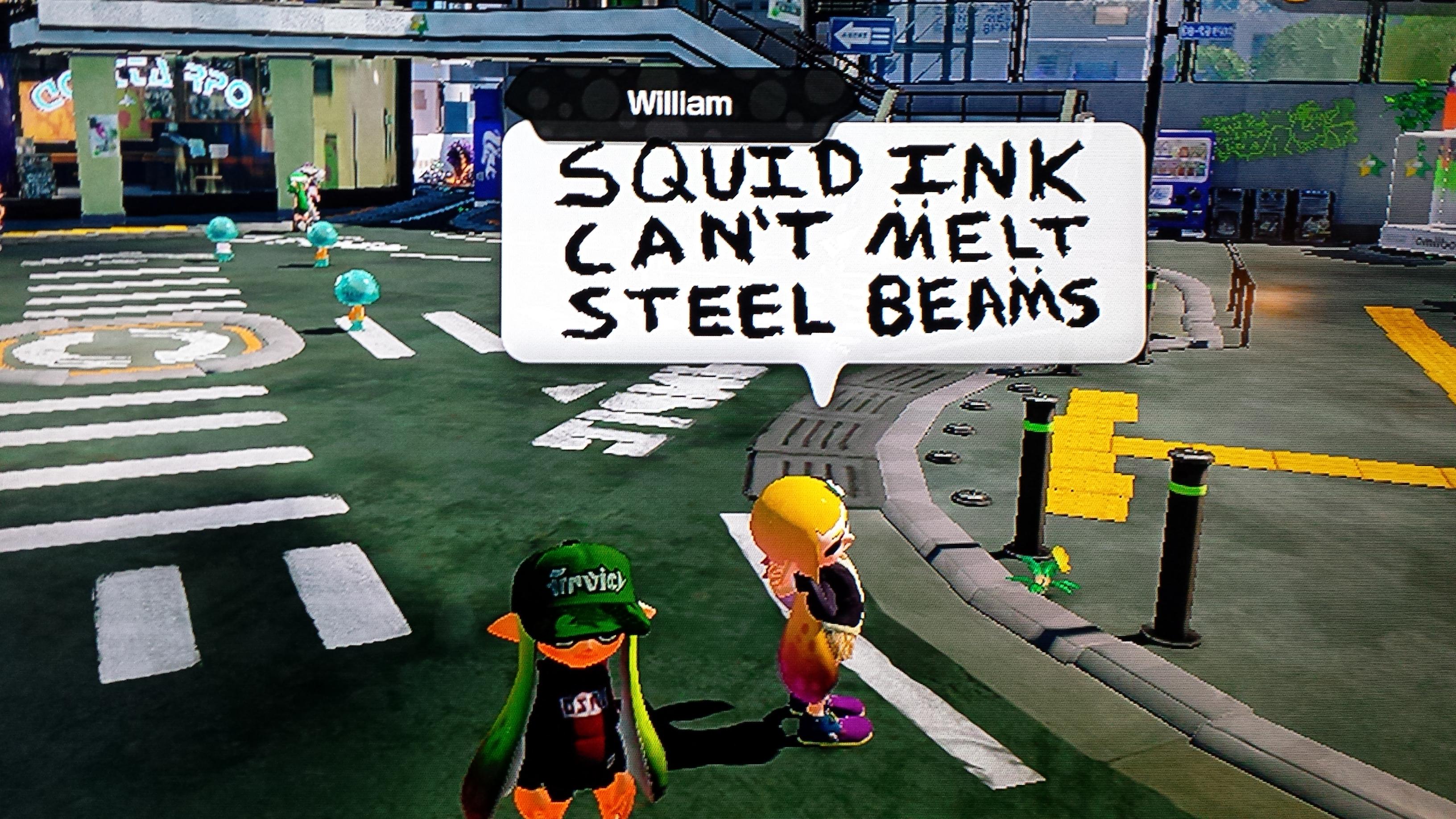 Squid Ink Can't Melt Steel Beams | Splatoon | Know Your Meme