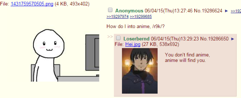 Anime will find you | 4chan | Know Your Meme