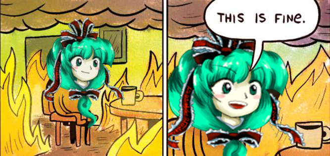 Hina Face | This Is Fine | Know Your Meme