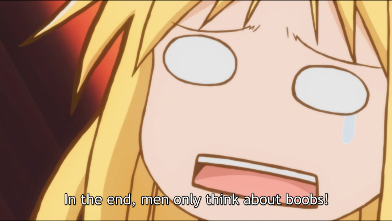 Ladies, this is not true. We also think about butts. | Anime / Manga ...