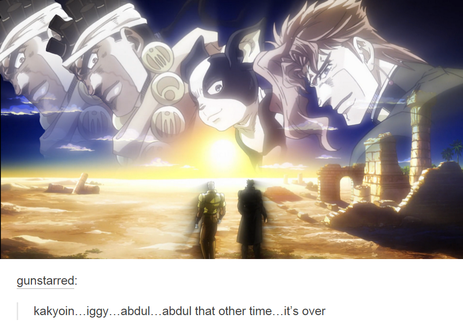 Avdol that other time... | JoJo's Bizarre Adventure | Know Your Meme