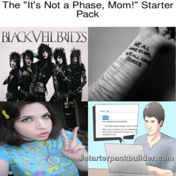 phase starter pack | It's Not a Phase | Know Your Meme
