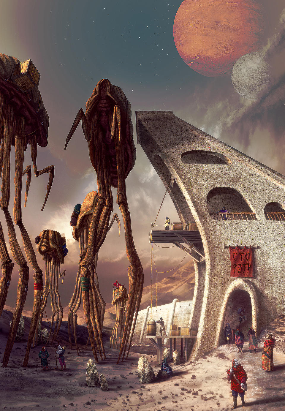 "Ald'ruhn. Silt strider port" by Lelek1980 | The Elder Scrolls | Know ...