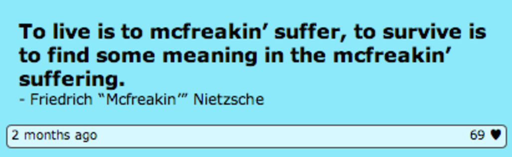 McFreaking Suffer | Let's McFreaking Lose It | Know Your Meme