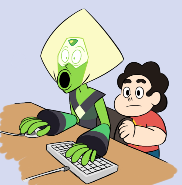 Peridot sees something | Steven Universe | Know Your Meme