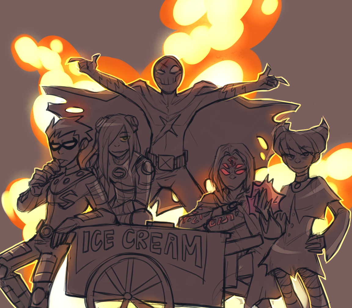 ice cream and EXPLOSIONS | Teen Titans | Know Your Meme